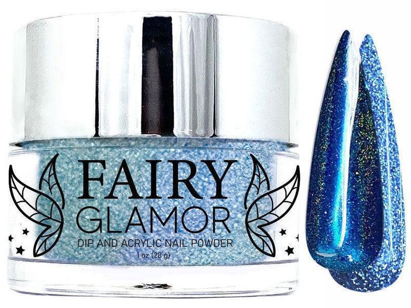 Fairy Glamor Blue Mirror Dip and Acrylic Nail Powder - Color: Deep Sea
