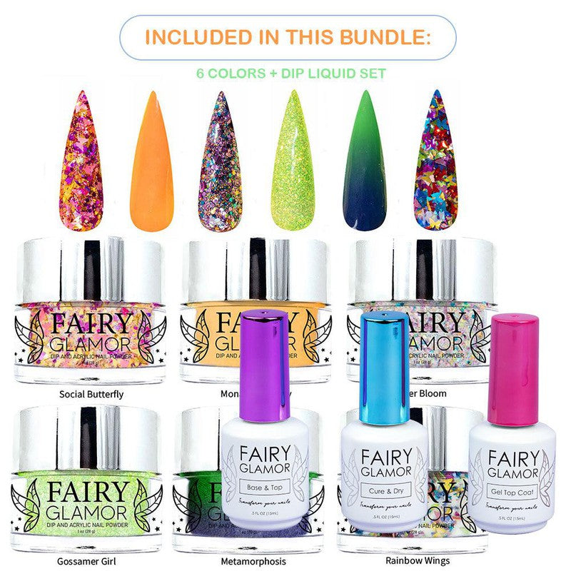 Butterfly Easter Spring Dip Nail Powder Starter Kit Bundle – Fairy Glamor