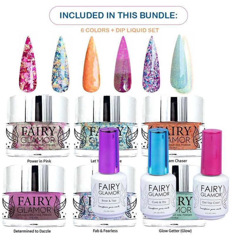Fab and Fearless Dip Nail Powder Starter Kit | Fairy Glamor